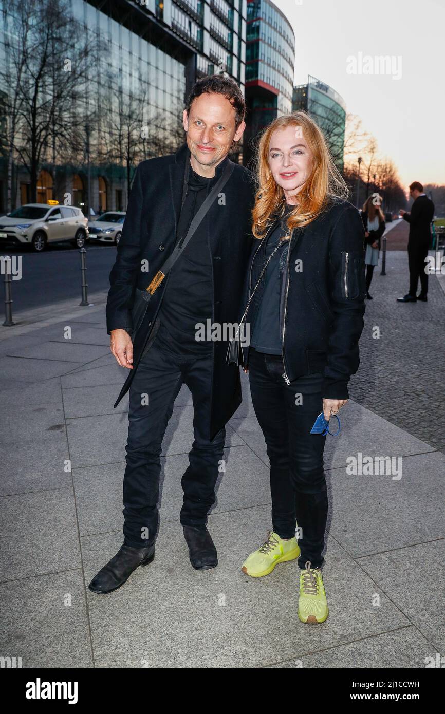Berlin, Germany. 24th Mar, 2022. Inga Humpe and husband Tommi Eckart ...