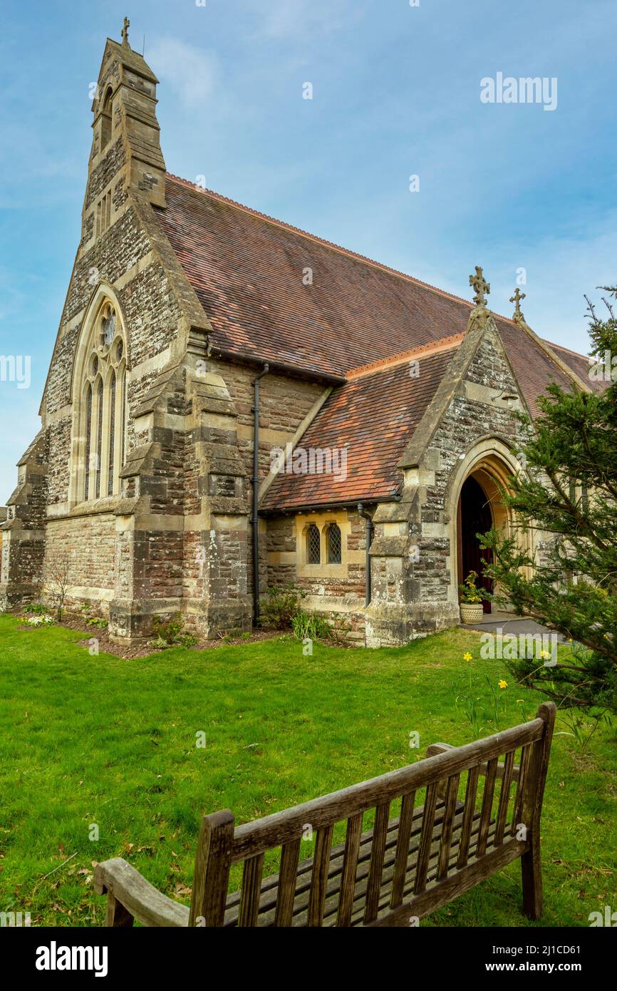 St. Pauls Church in Cookhill village, Worcestershire, England Stock ...