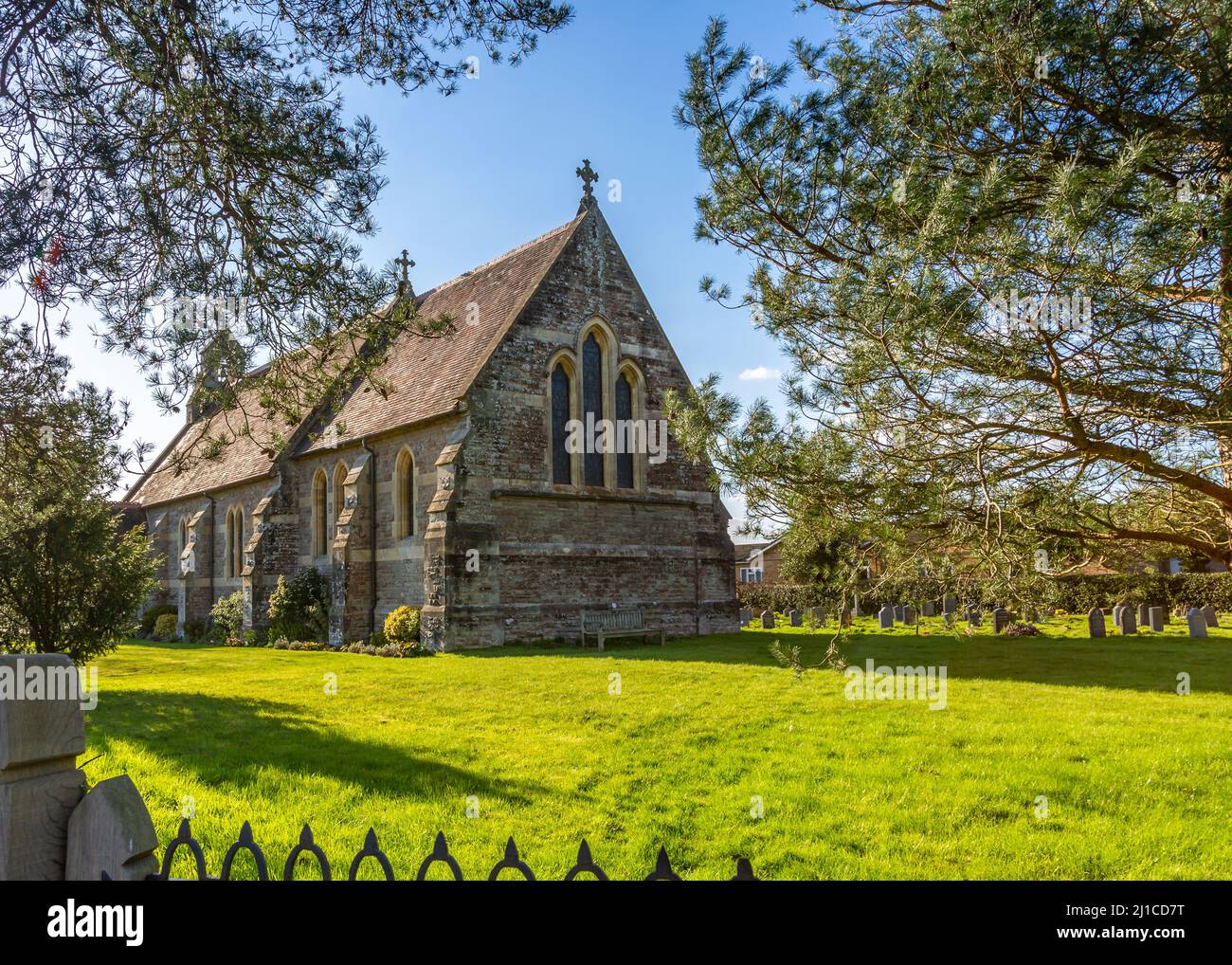 St. Pauls Church in Cookhill village, Worcestershire, England Stock ...