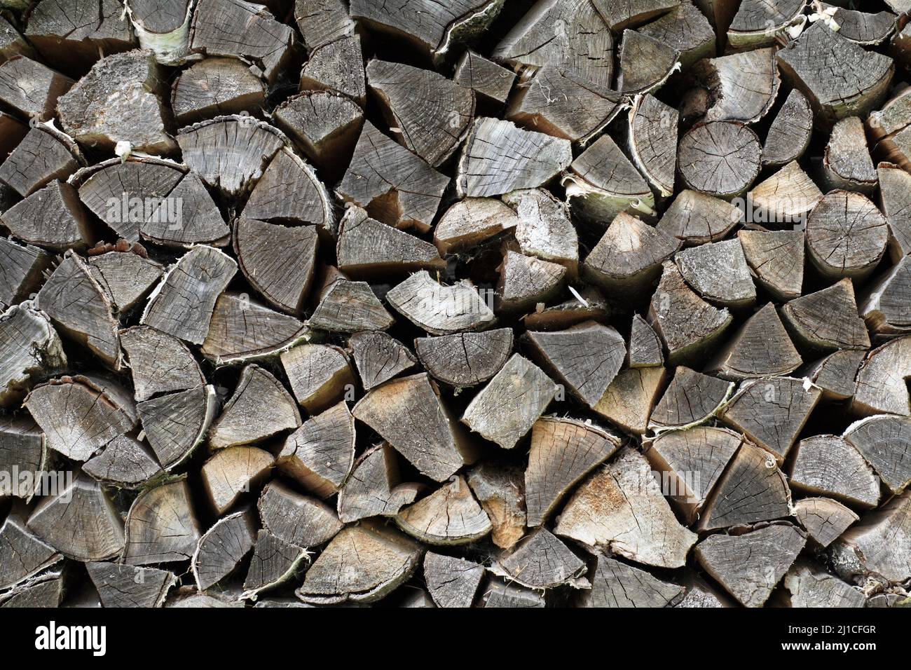 The stack of birchen firewood as background Stock Photo - Alamy