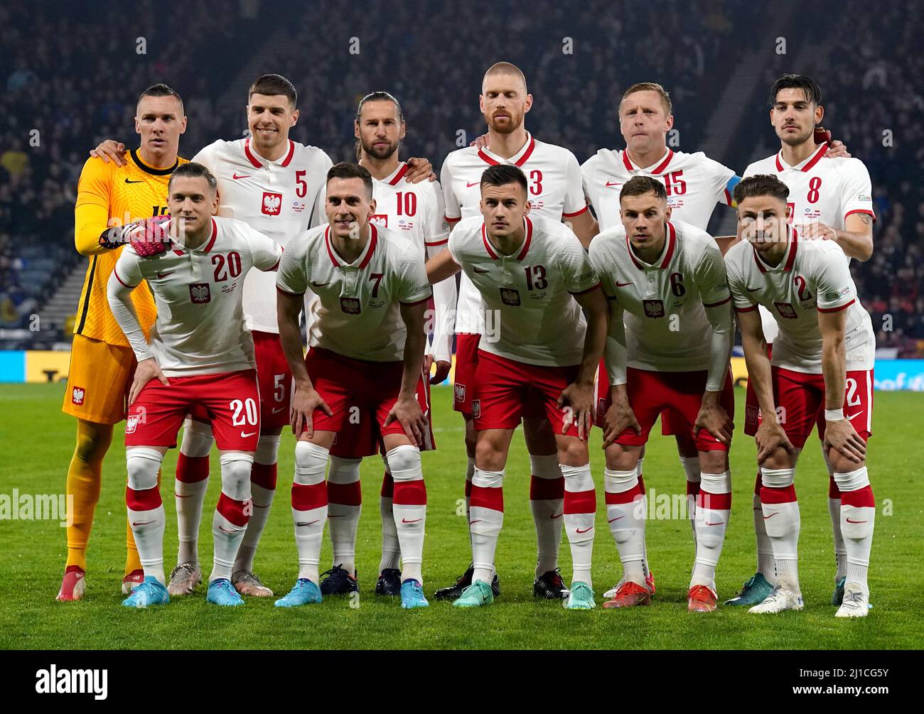 Poland team group (top row left-right) goalkeeper Lukasz Skorupski, Jan ...