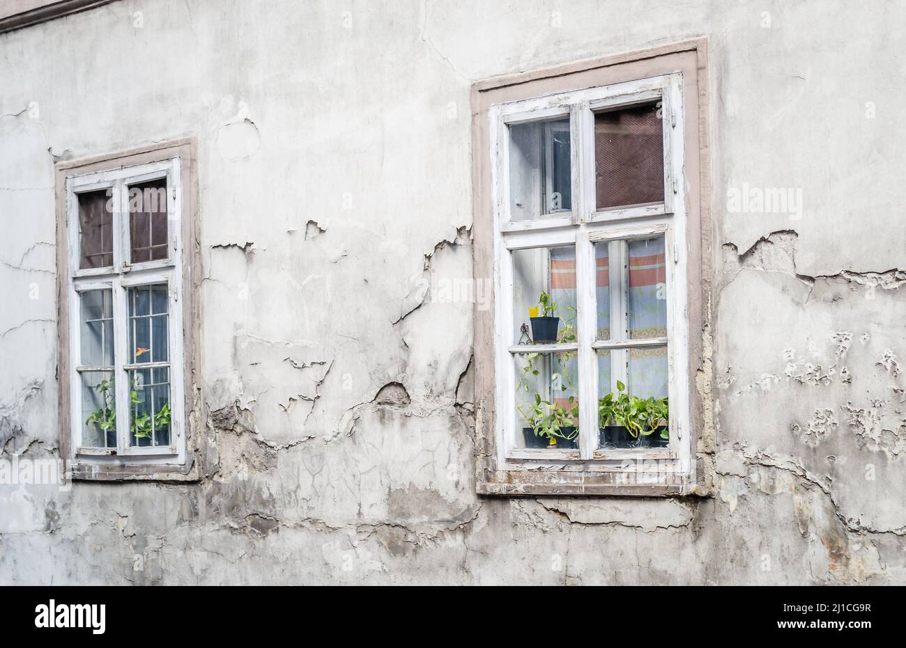 The old dilapidated wooden window frame Stock Photo - Alamy