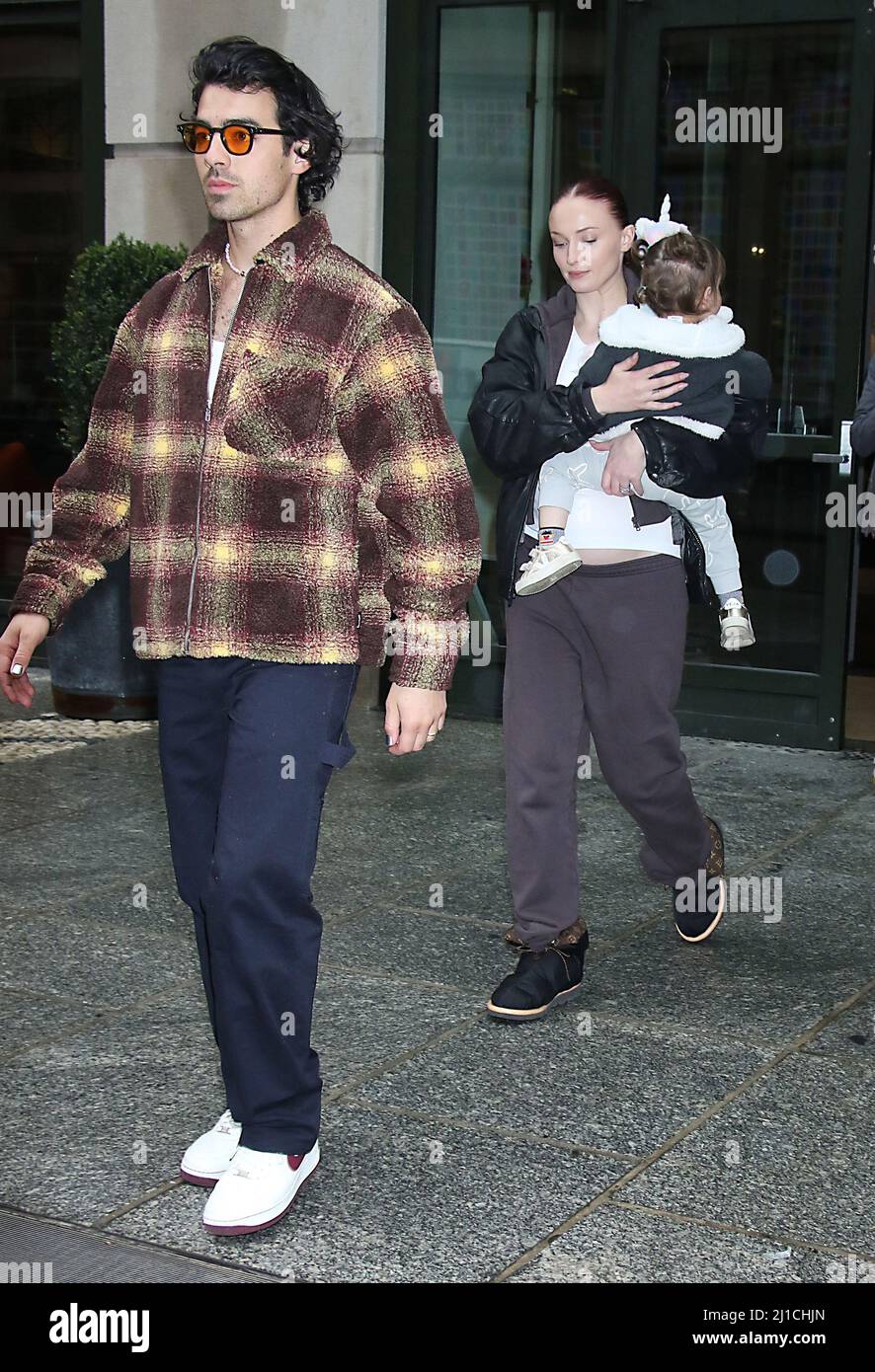 New York, NY, USA. 24th Mar, 2022. Joe Jonas and Sophie Turner with ...