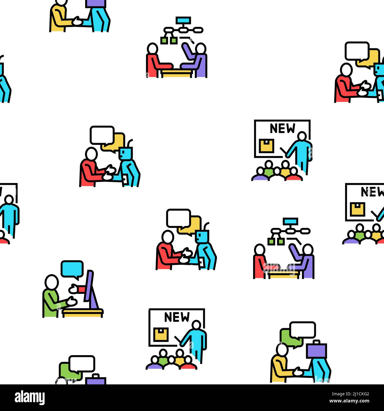 Introduction Speech Vector Seamless Pattern Stock Vector Image & Art ...