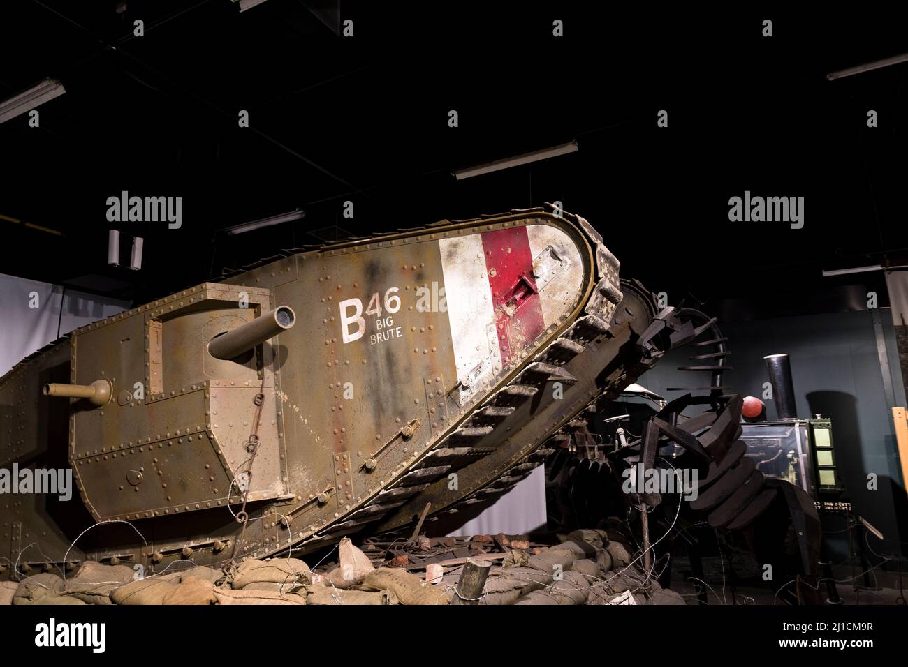 British Mark V Tank at Bovington Tank Museum, Dorset Stock Photo - Alamy