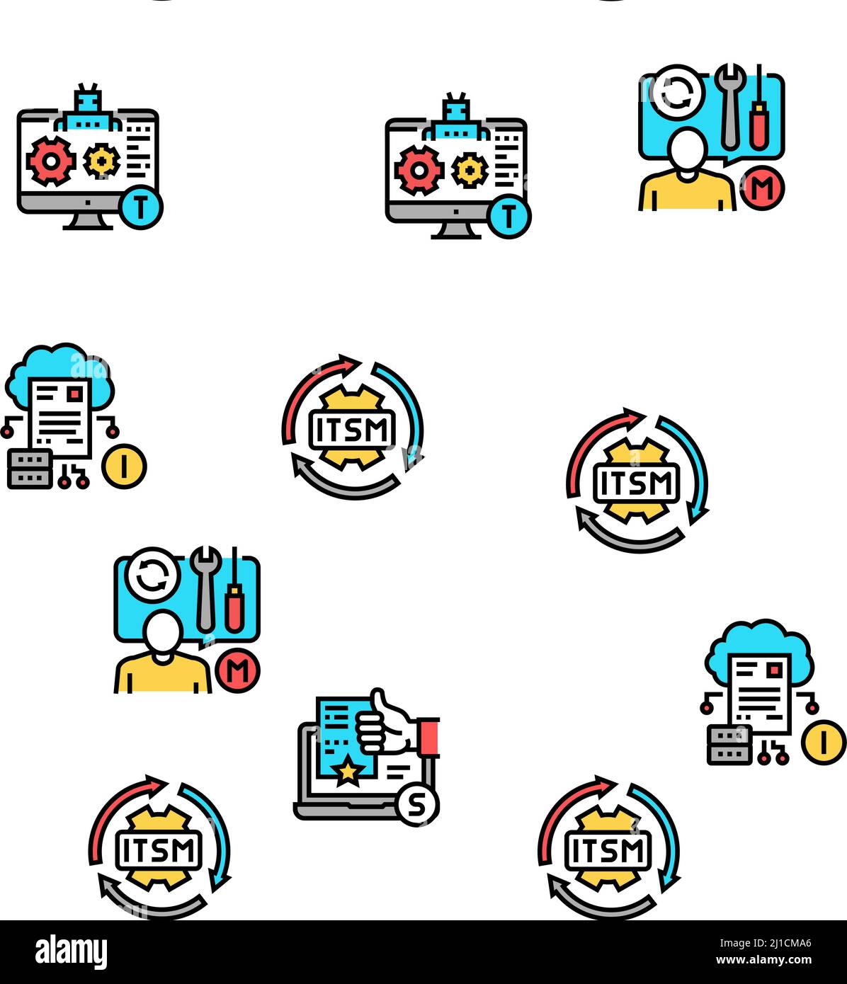 Incident Management Vector Seamless Pattern Stock Vector Image & Art ...