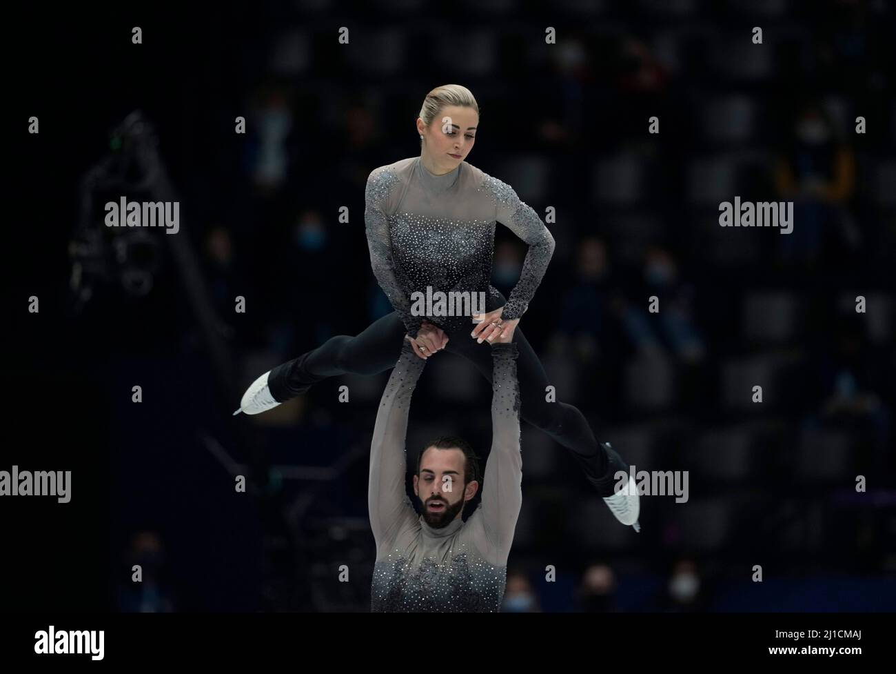 Sud de France Arena, Montpellier, France. 24th Mar, 2022. Ashley Cain ...