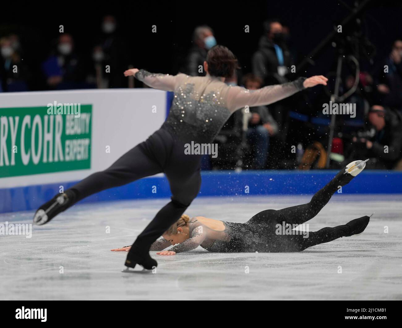 Sud de France Arena, Montpellier, France. 24th Mar, 2022. Ashley Cain ...