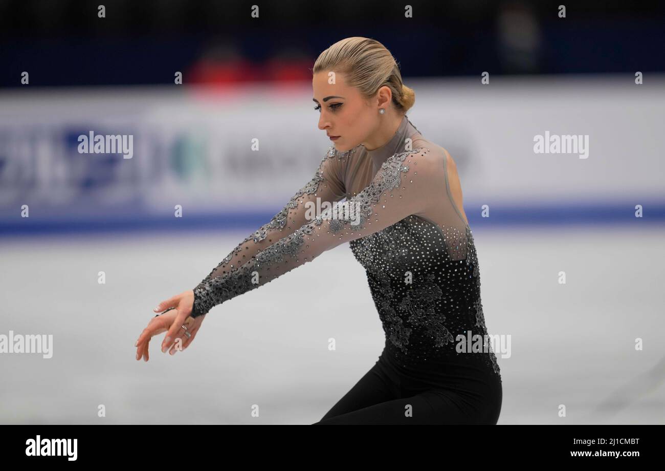 Sud de France Arena, Montpellier, France. 24th Mar, 2022. Ashley Cain ...