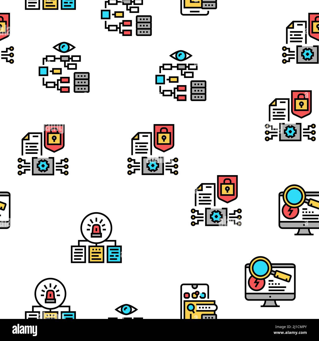 Incident Management Vector Seamless Pattern Stock Vector Image & Art ...