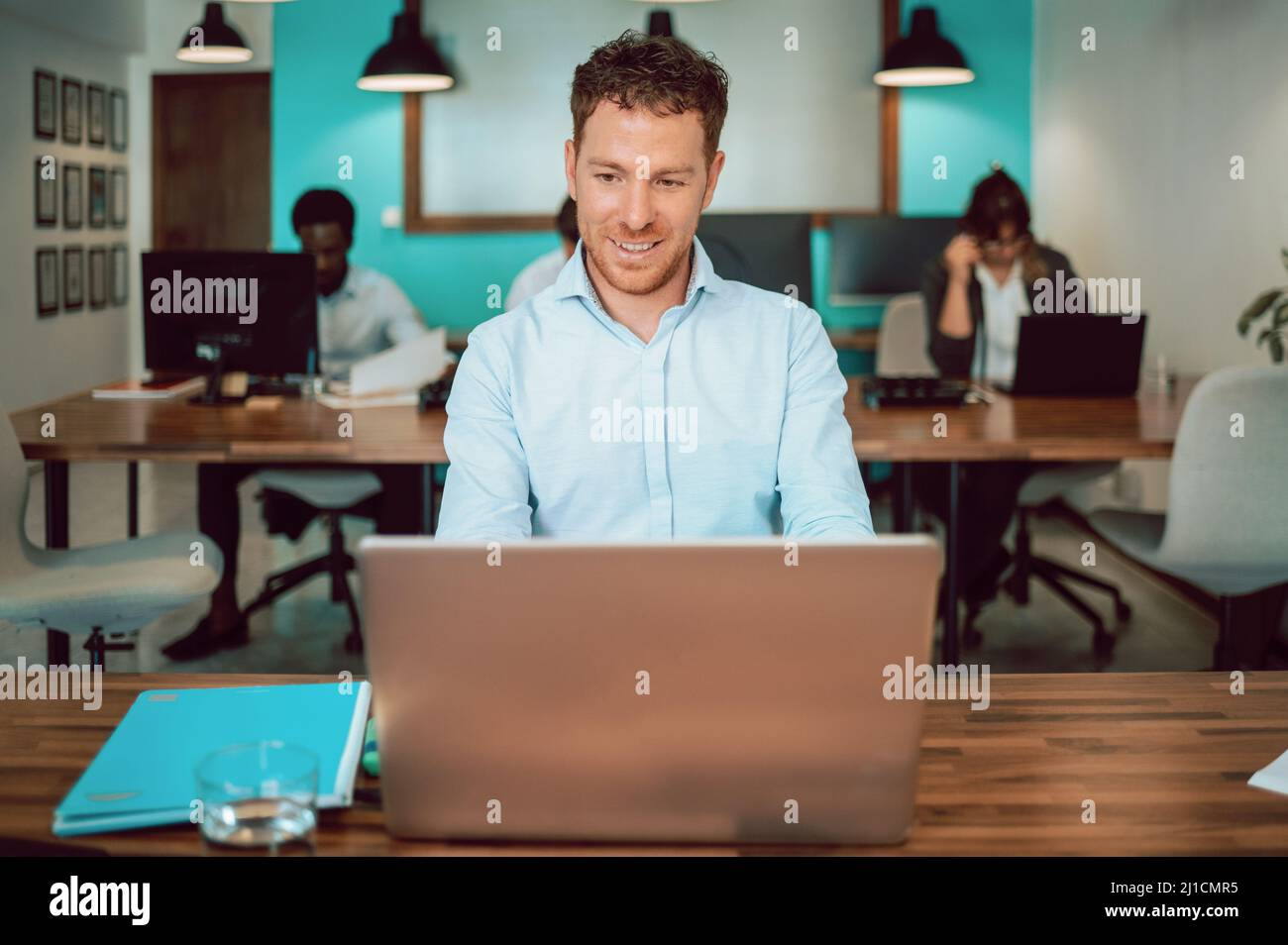 Content male surfing internet hi-res stock photography and images - Alamy