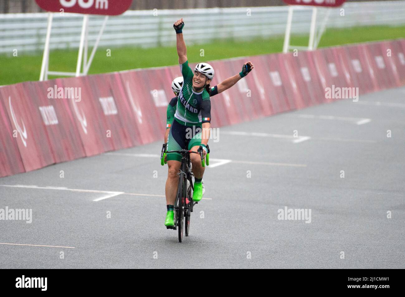 Katie-George Dunlevy and Eve McCrystal of Ireland during the blind ...