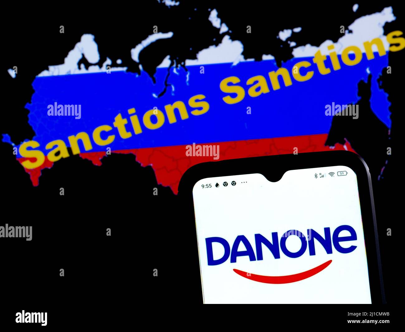 Danone logo hi-res stock photography and images - Alamy