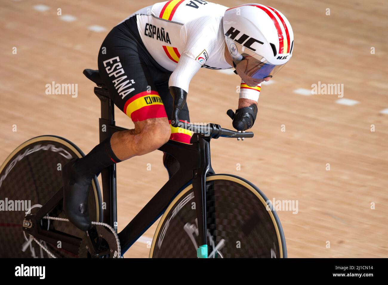 Ricardo Ten Argiles of Spain competes in the track cycling events at ...