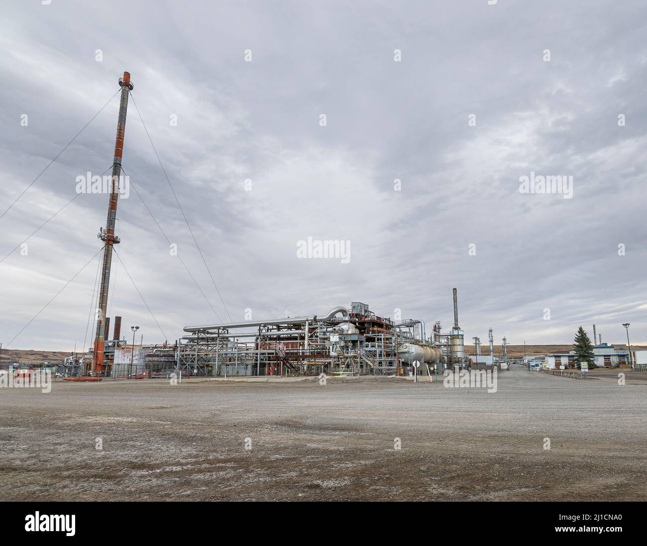 Gas plant in southern Alberta, Canada Stock Photo - Alamy