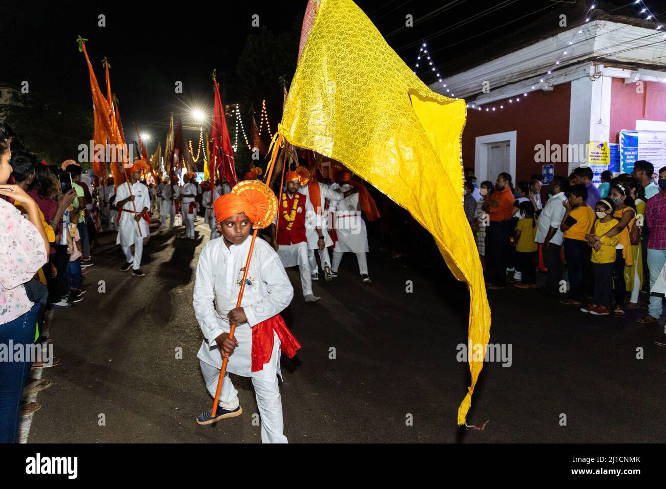 Traditional romtamell dance performed by men of different age groups ...