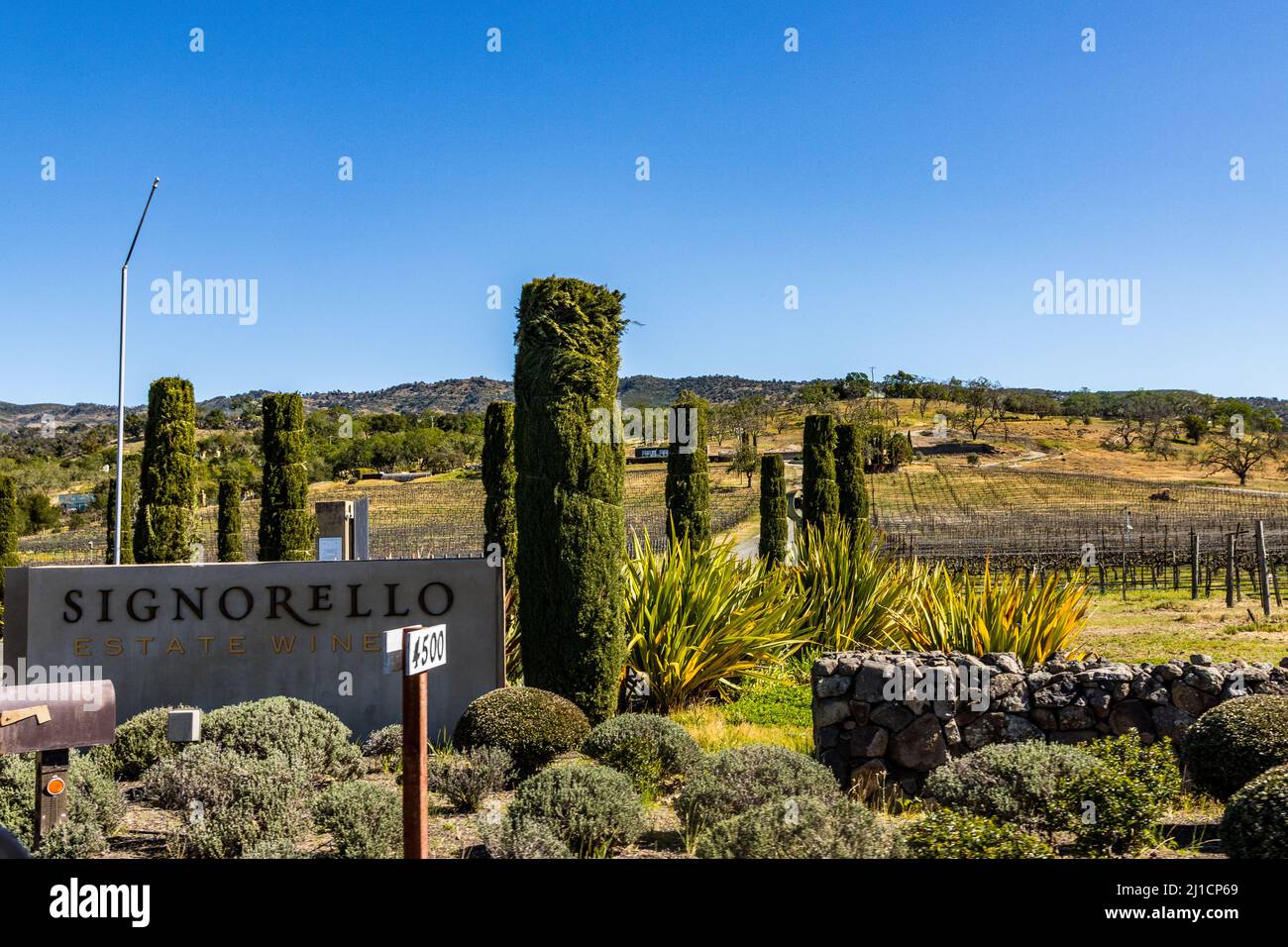 The Signorello Winery in the Napa Valley of California Stock Photo - Alamy