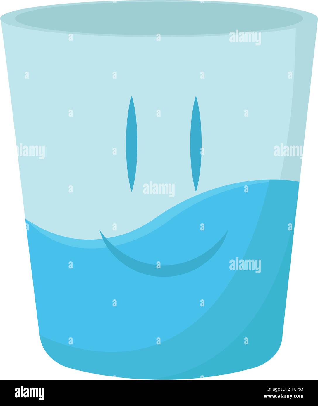 Isolated happy water glass cartoon Vector Stock Vector Image & Art - Alamy