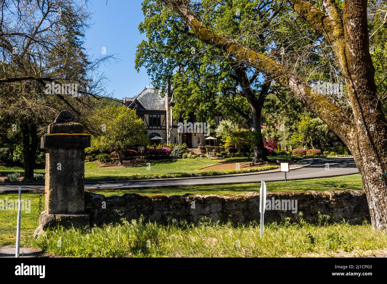 Beringer Winery in The Napa Valley of California in the spring of 2022 ...