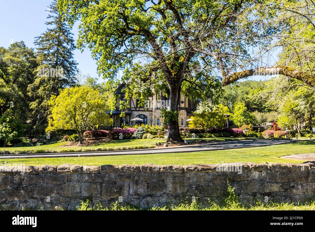 Beringer Winery in The Napa Valley of California in the spring of 2022 ...