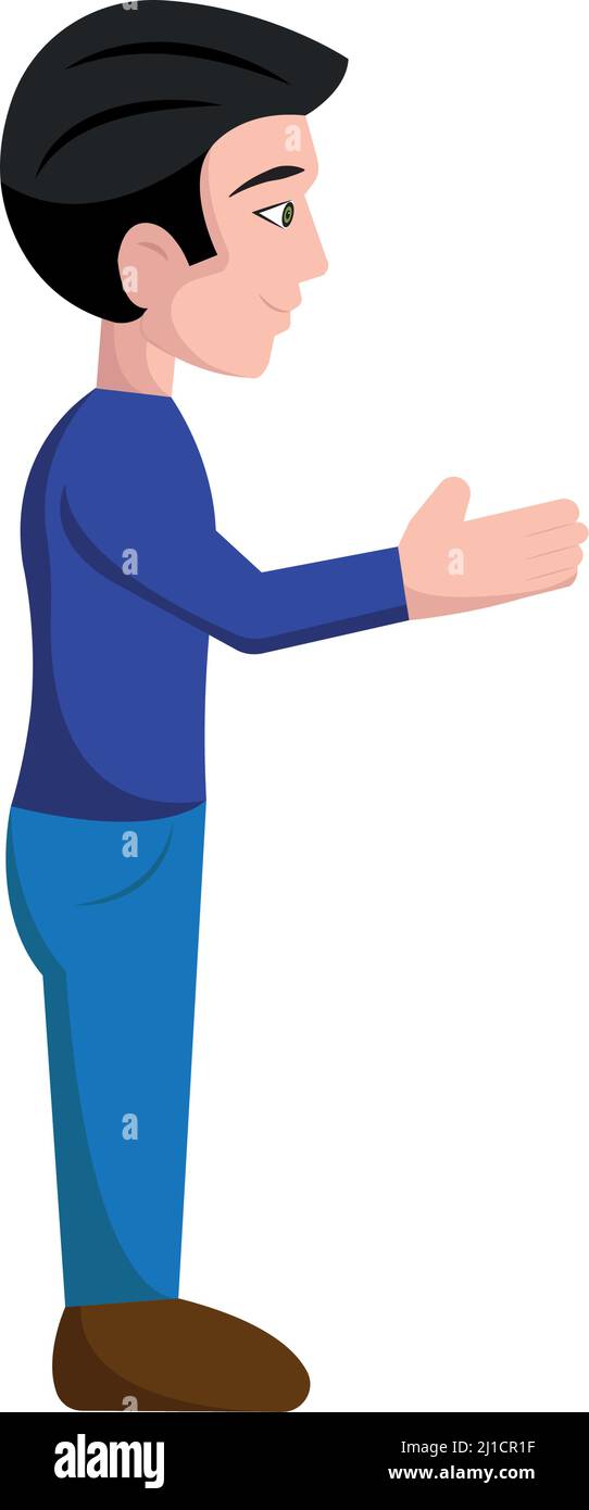 Isolated happy handsome man cartoon Vector Stock Vector Image & Art - Alamy