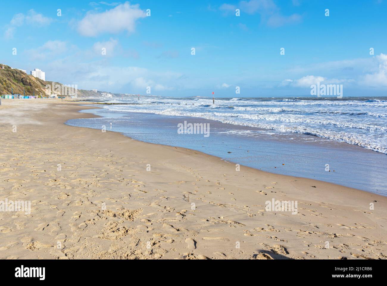 Bournemouth beach, Dorset. England, sand and sea Stock Photo - Alamy