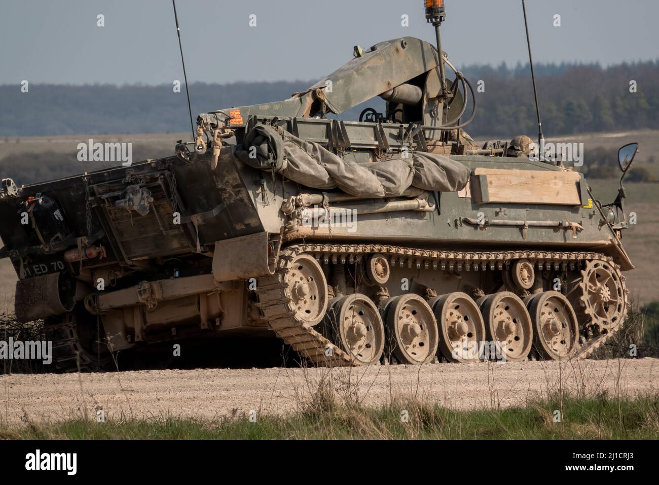 FV434 British Army (REME) Bulldog Armoured Repair Vehicle with 3-ton ...