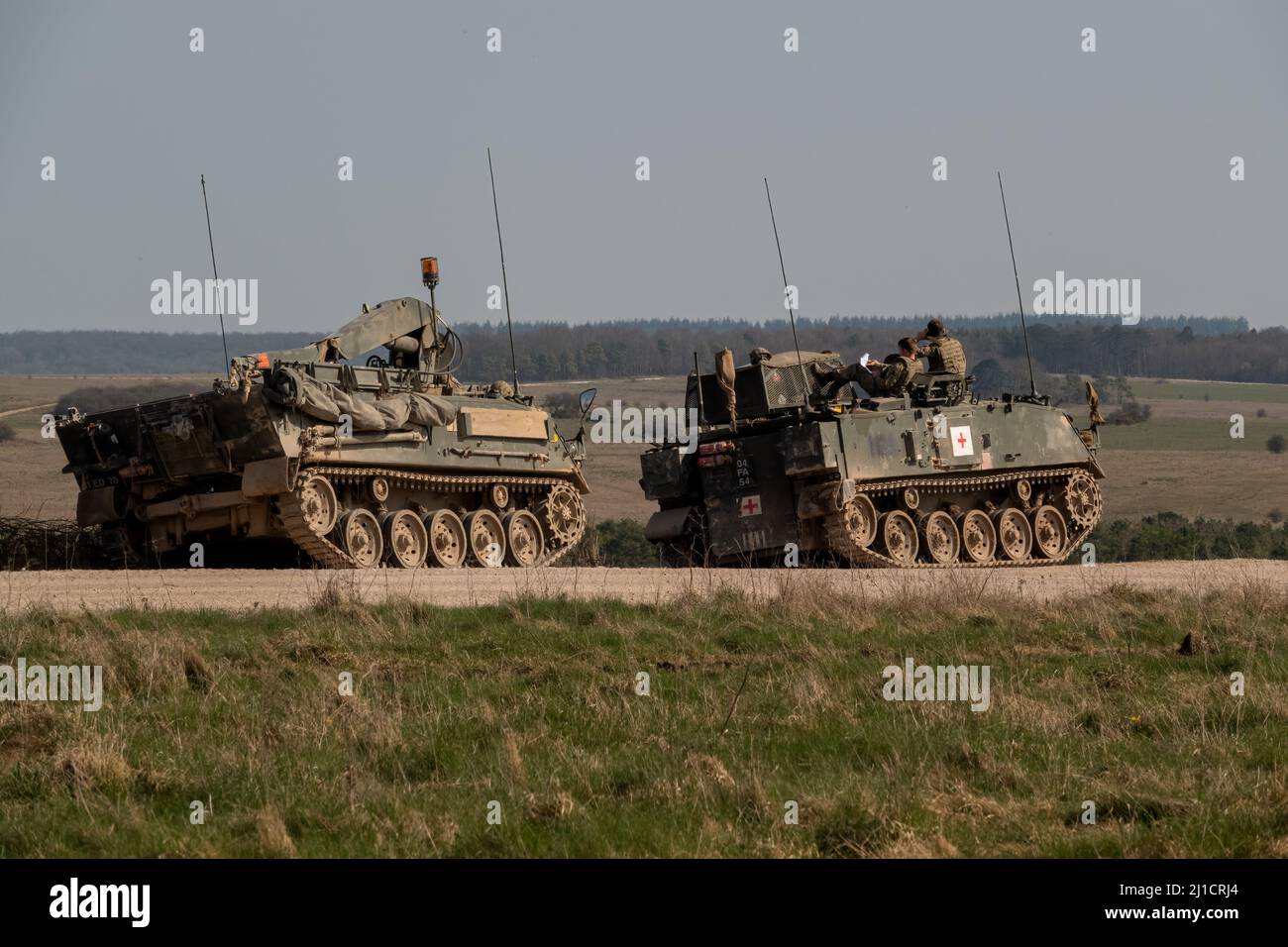 FV434 British Army (REME) Bulldog Armoured Repair Vehicle with 3-ton ...