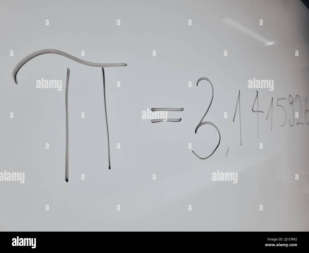 mathematical symbols of an equation from a mathematics lecture on a ...