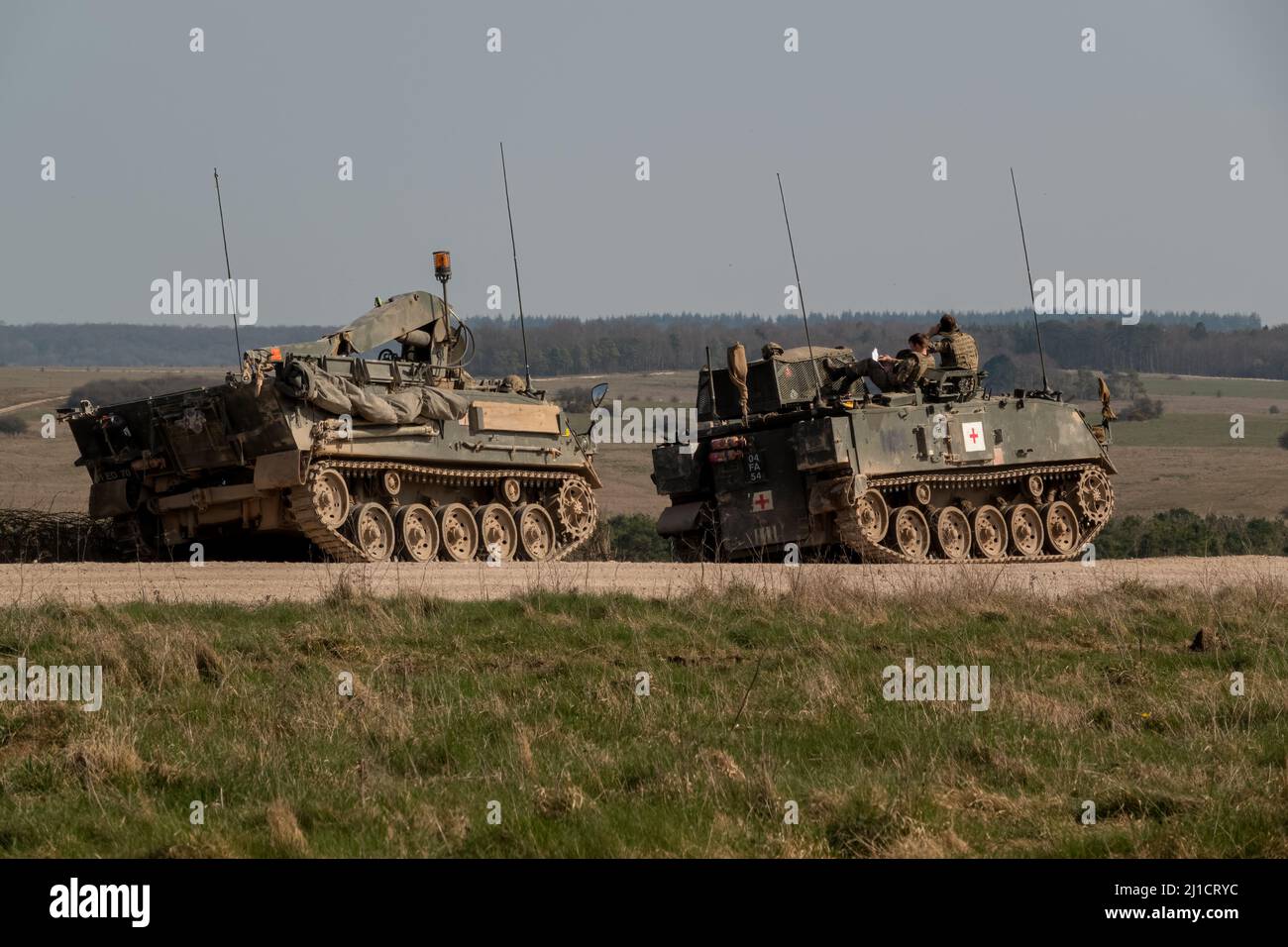 FV434 British Army (REME) Bulldog Armoured Repair Vehicle with 3-ton ...