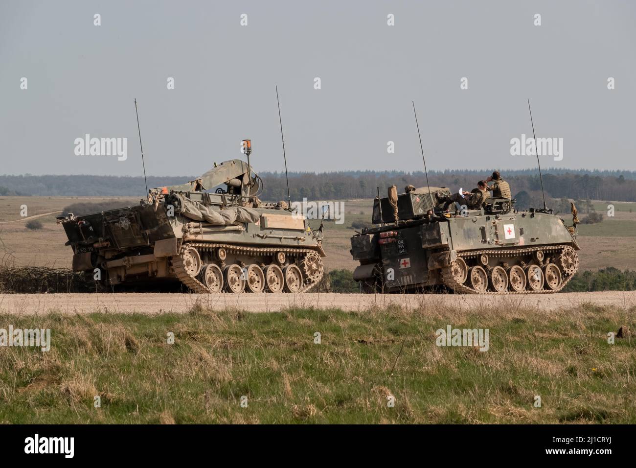 FV434 British Army (REME) Bulldog Armoured Repair Vehicle with 3-ton ...