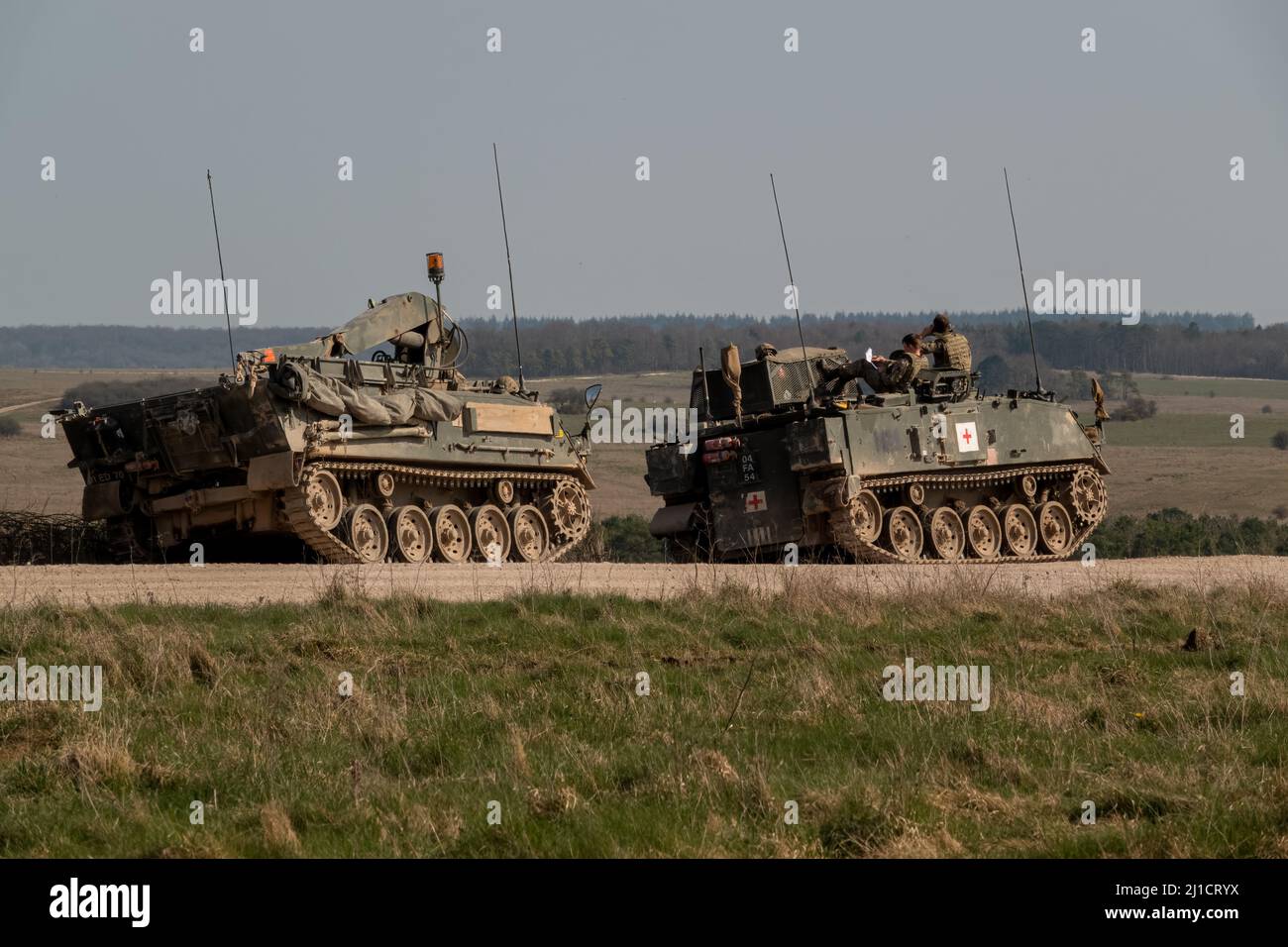 FV434 British Army (REME) Bulldog Armoured Repair Vehicle with 3-ton ...
