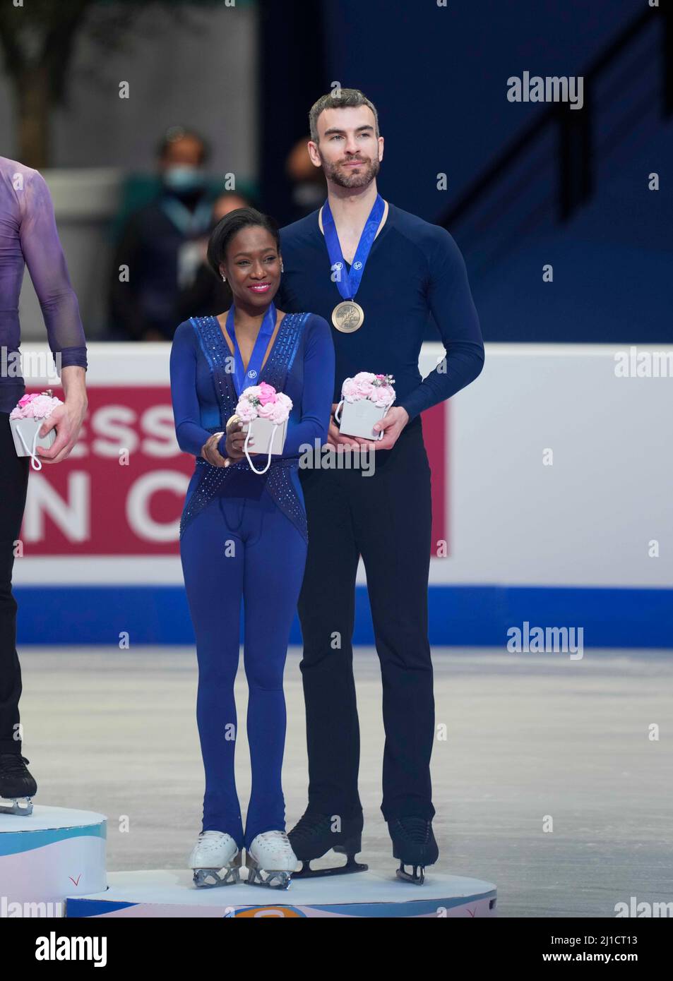 Sud de France Arena, Montpellier, France. 24th Mar, 2022. Vanessa James ...