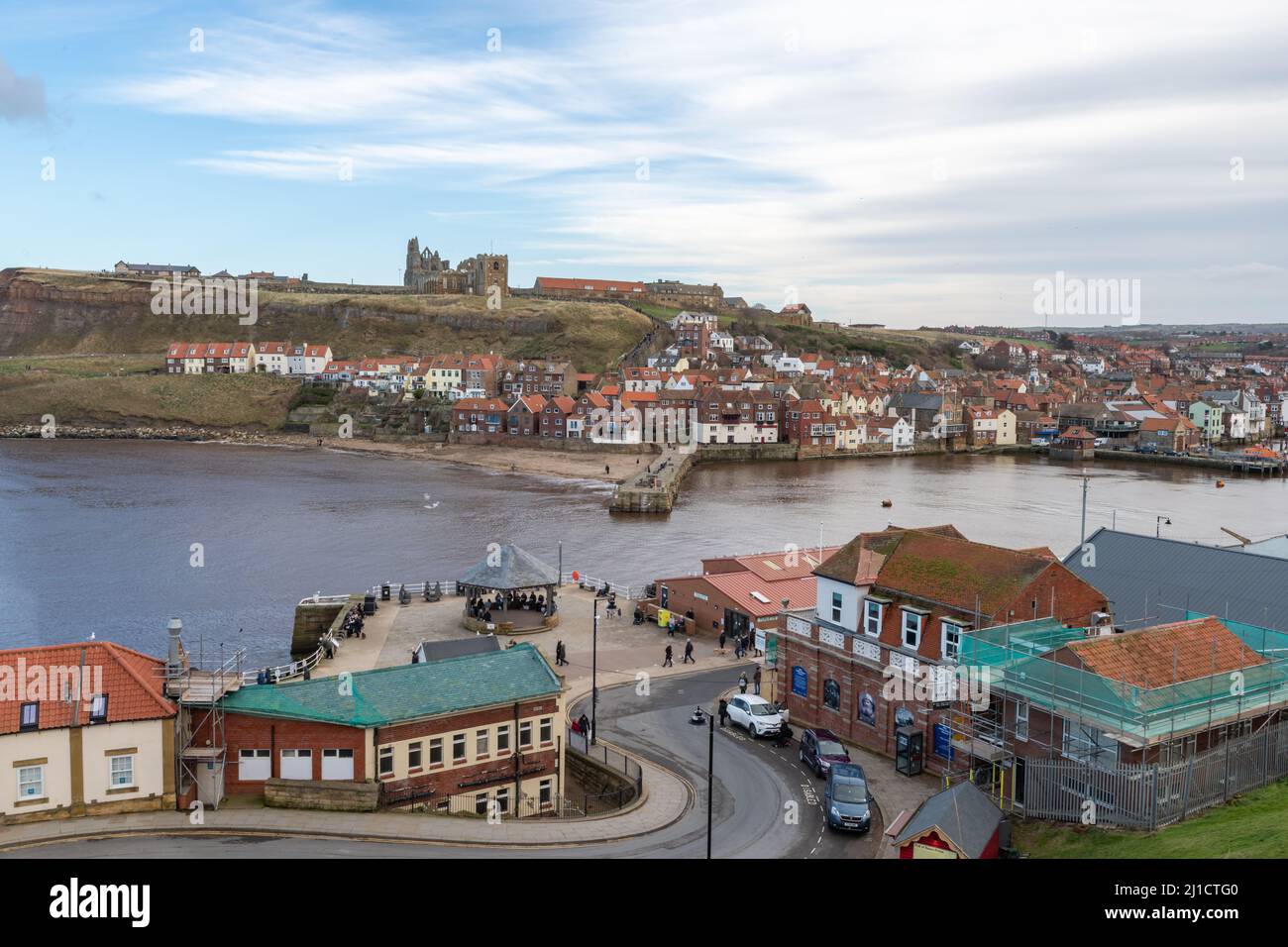Landscape photo of Whitby in North Yorkshire Stock Photo - Alamy