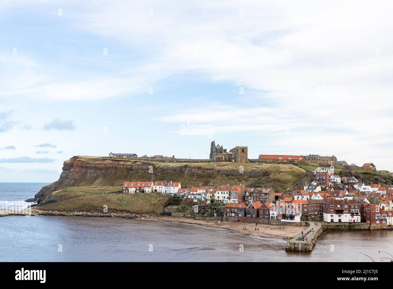 Landscape photo of Whitby in North Yorkshire Stock Photo - Alamy