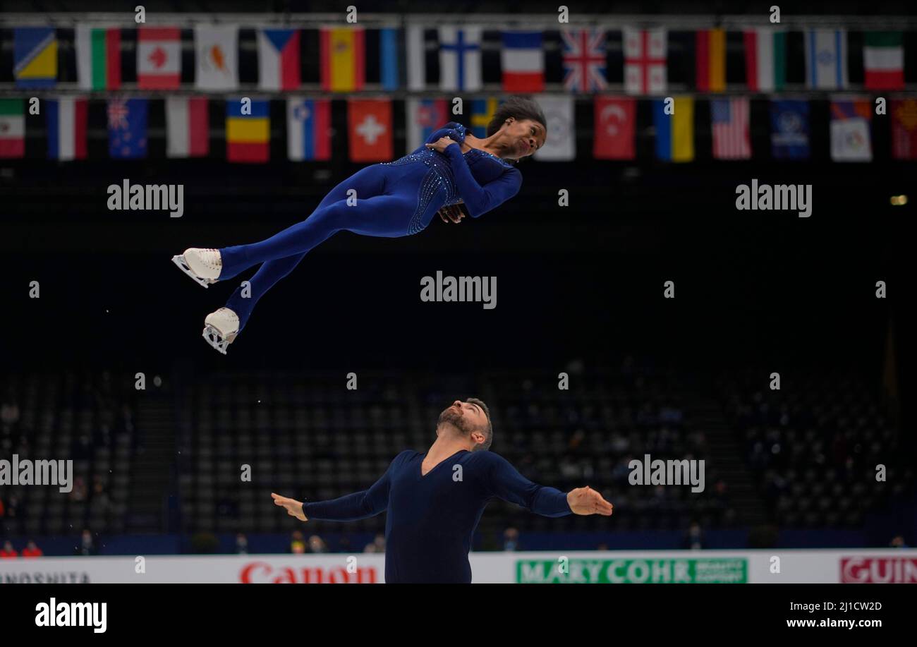 Sud de France Arena, Montpellier, France. 24th Mar, 2022. Vanessa James ...
