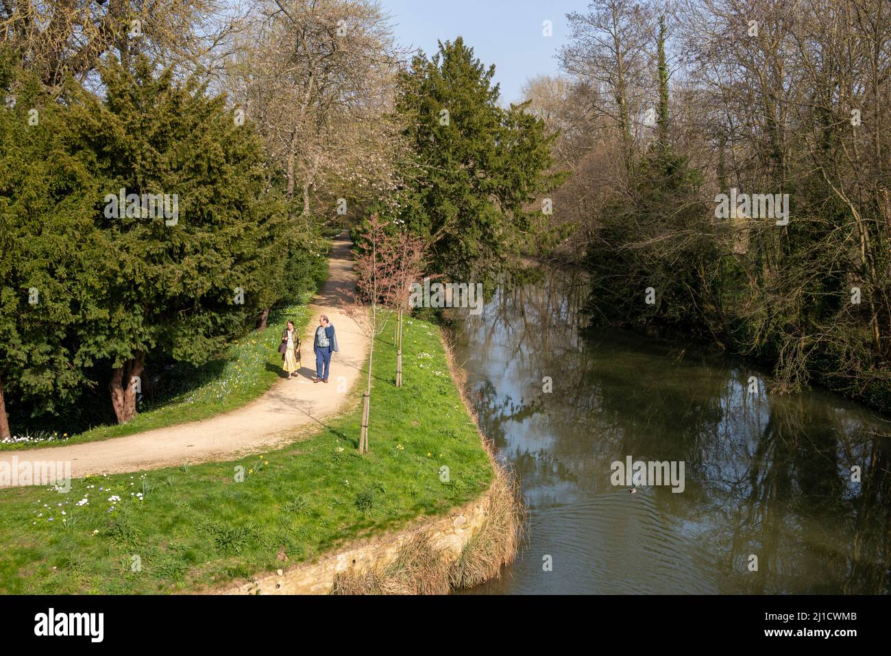 Addison's Walk, Magdalen College, by the River Cherwell, Oxford, UK ...