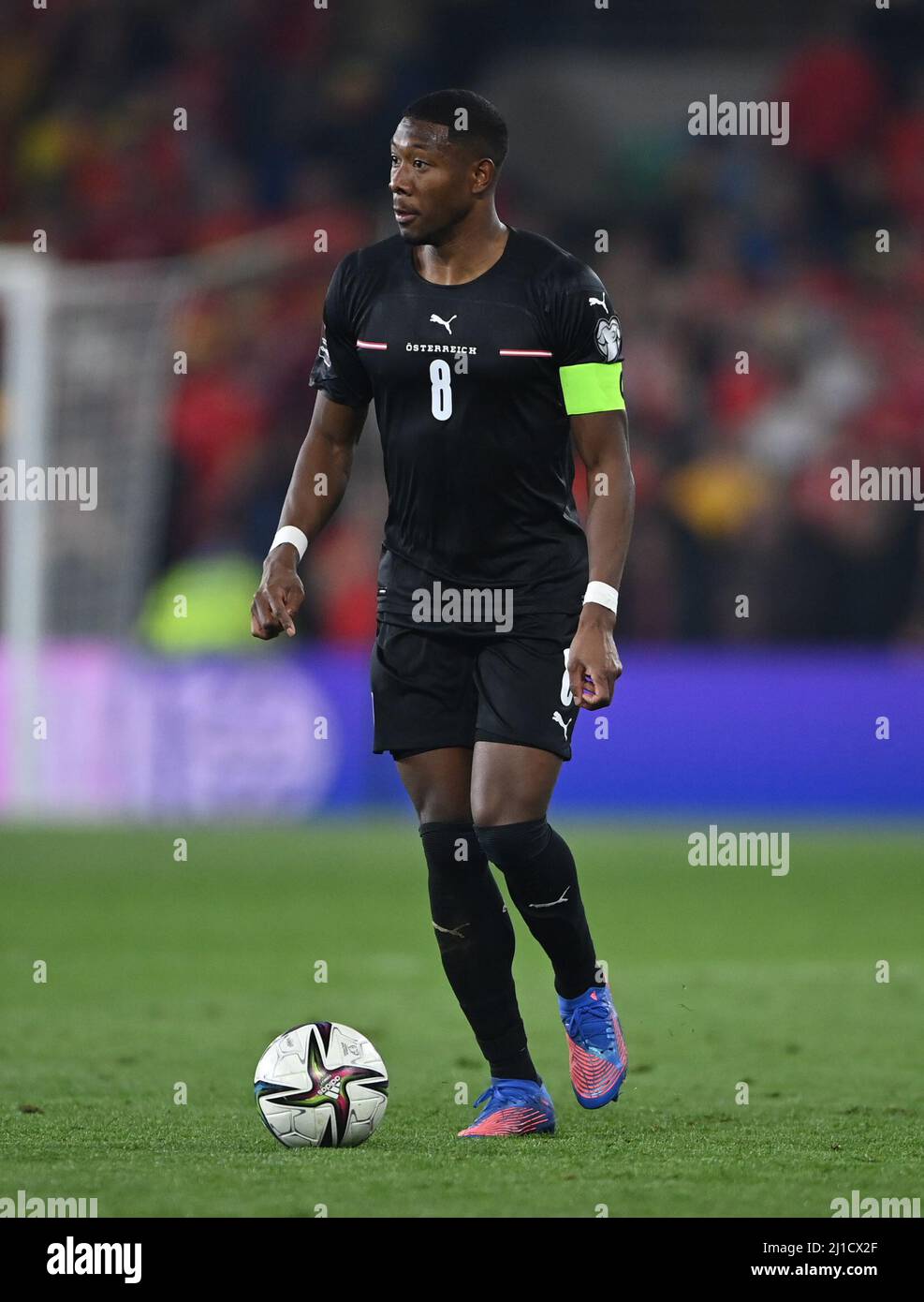 Austria's David Alaba during the FIFA World Cup Qualifier Semi-final ...