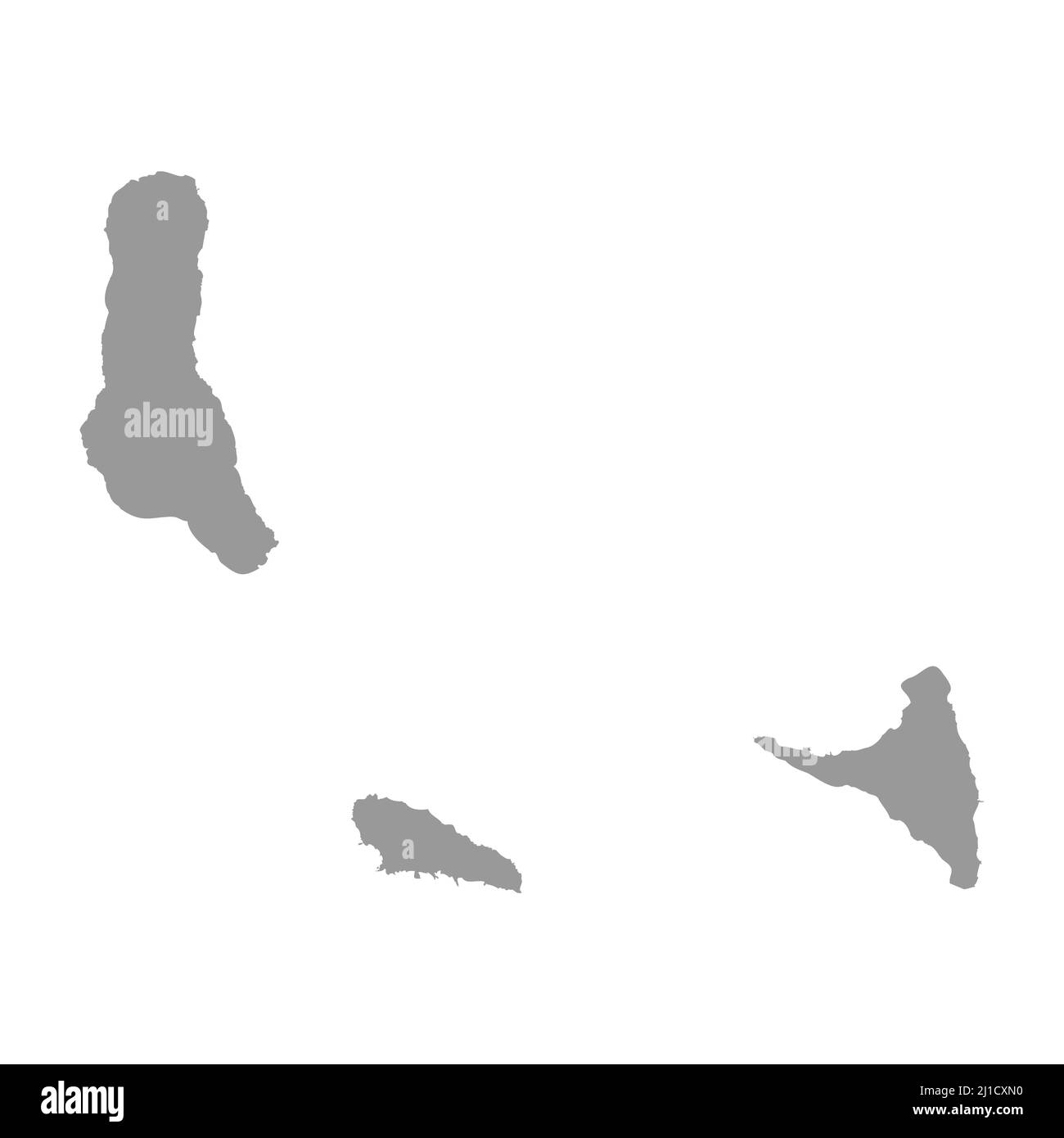 Comoros vector country map silhouette Stock Vector Image & Art - Alamy