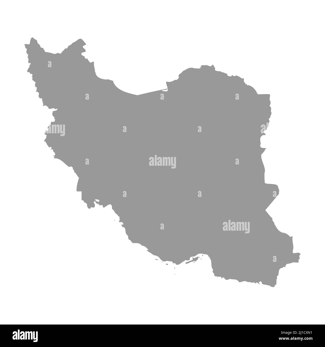 Iran vector country map silhouette Stock Vector Image & Art - Alamy