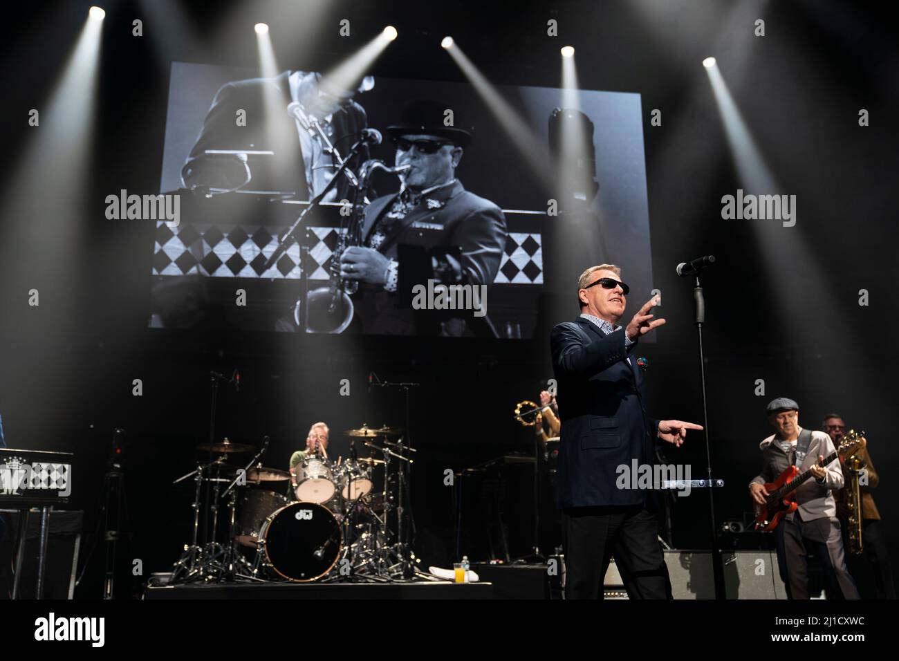Madness perform during the Teenage Cancer Trust Concert, at the Royal ...