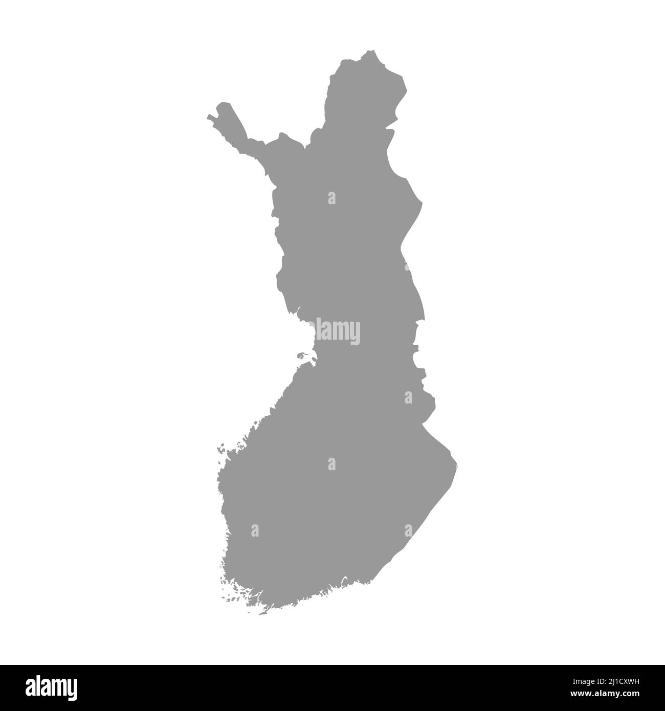 Finland vector country map silhouette Stock Vector Image & Art - Alamy