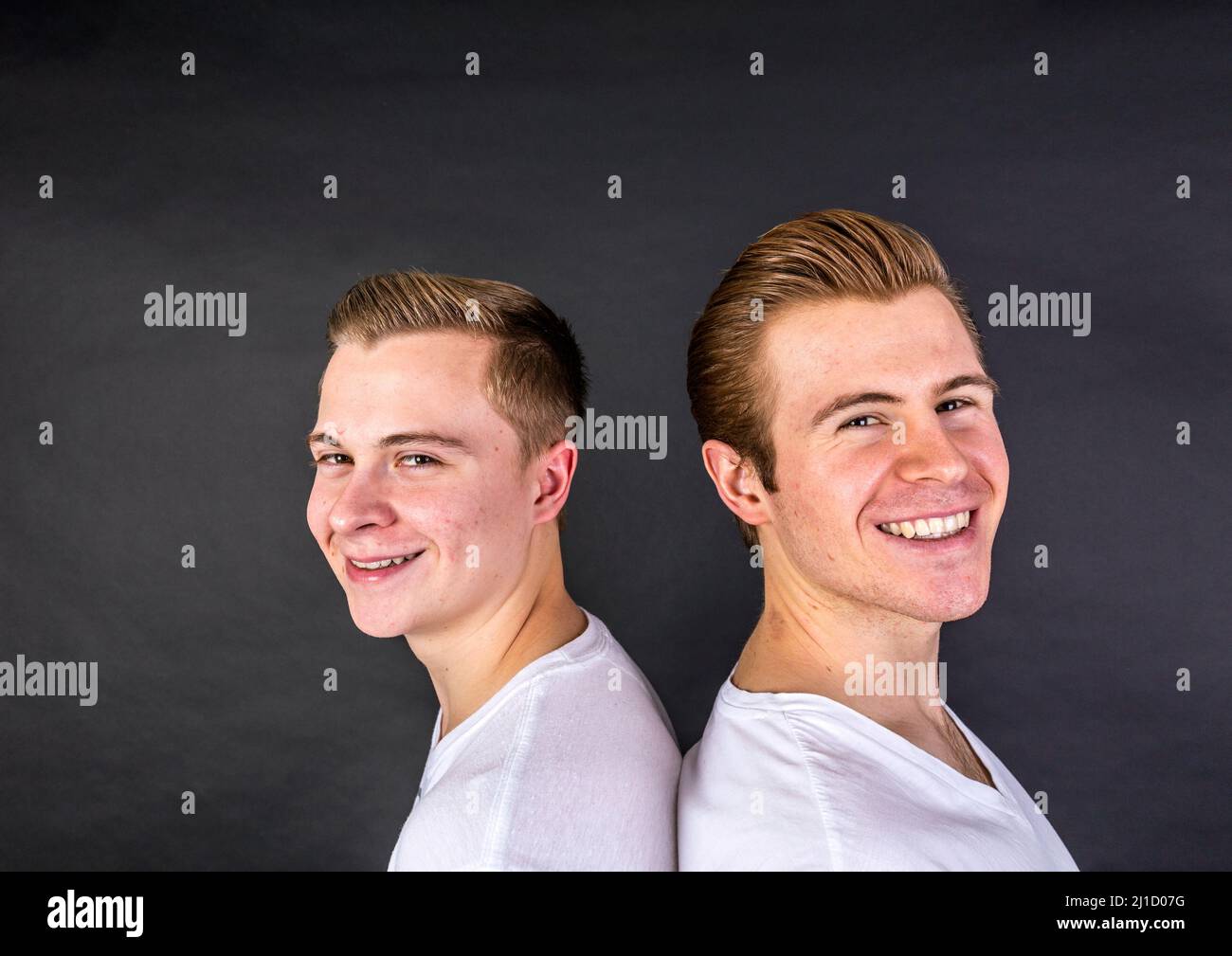 Family with two teenage brothers hi-res stock photography and images ...