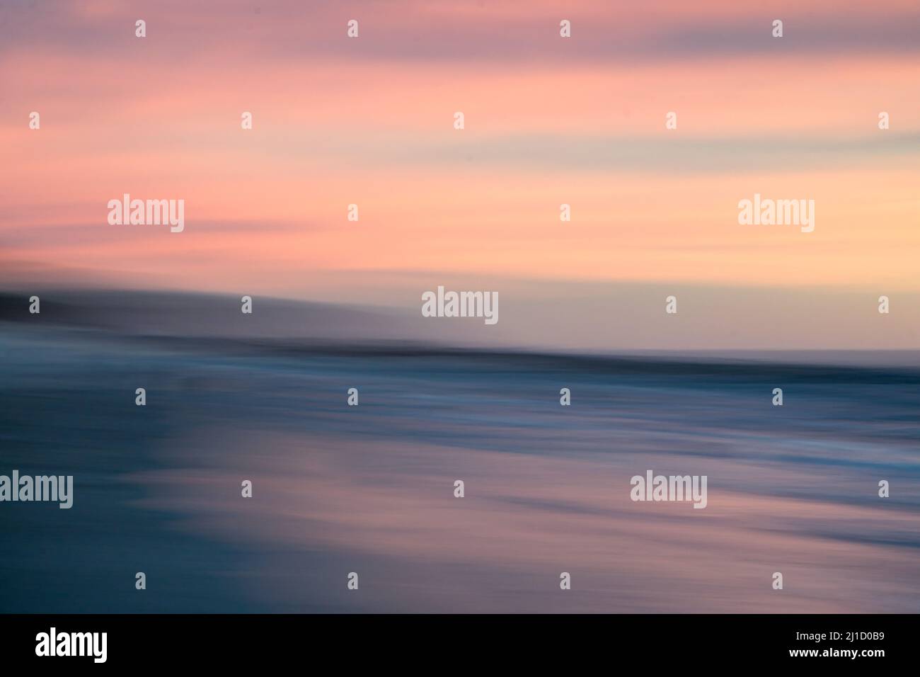 North Coogee Beach, Intentional Camera Blur, abstract landscape, sunset ...