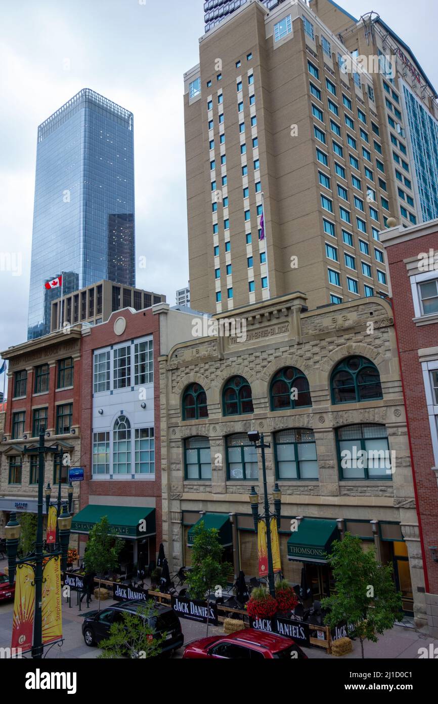 Stephen Avenue Mall, downtown Calgary, Alberta, Canada, July 5th, 2019 ...