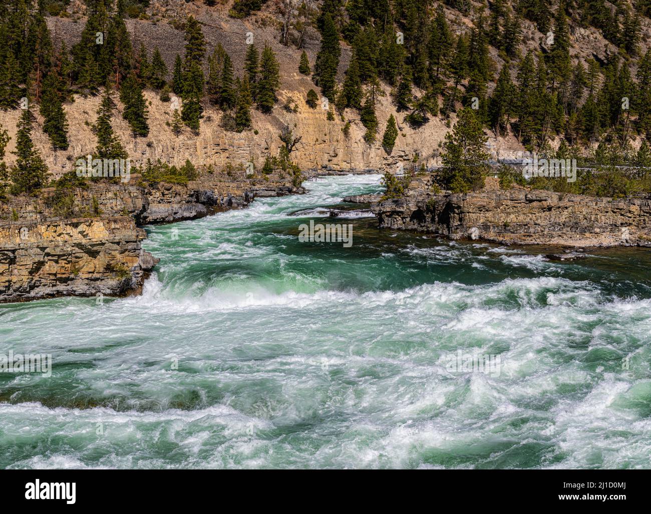 Rapids on The Kootenai River, Lincoln County, Montana, USA Stock Photo ...