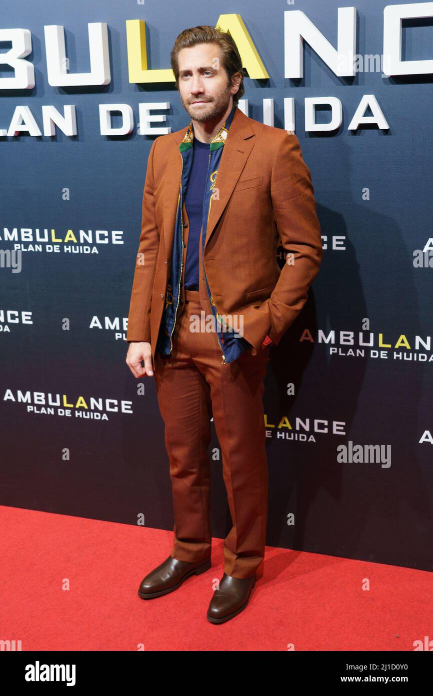 Madrid, Spain. 24th Mar, 2022. US actor Jake Gyllenhaal attends a ...