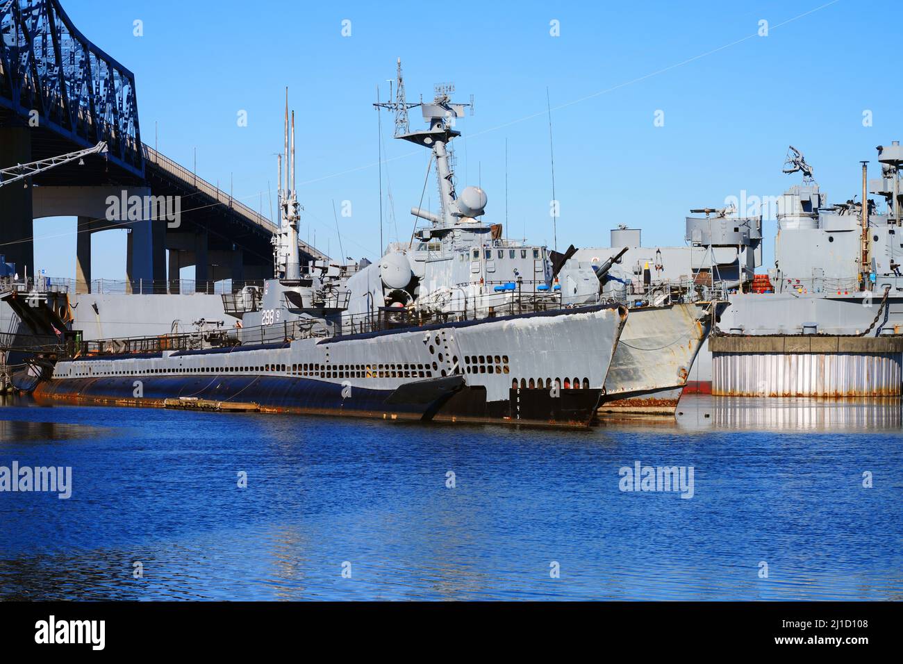 FALL RIVER, MA –5 MAR 2022- View of the Maritime Museum at Battleship ...