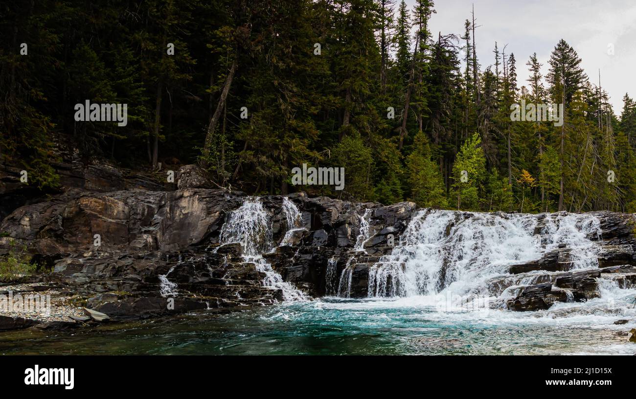 The Sacred Dancing Cascades on McDonald Creek, Glacier National Park ...