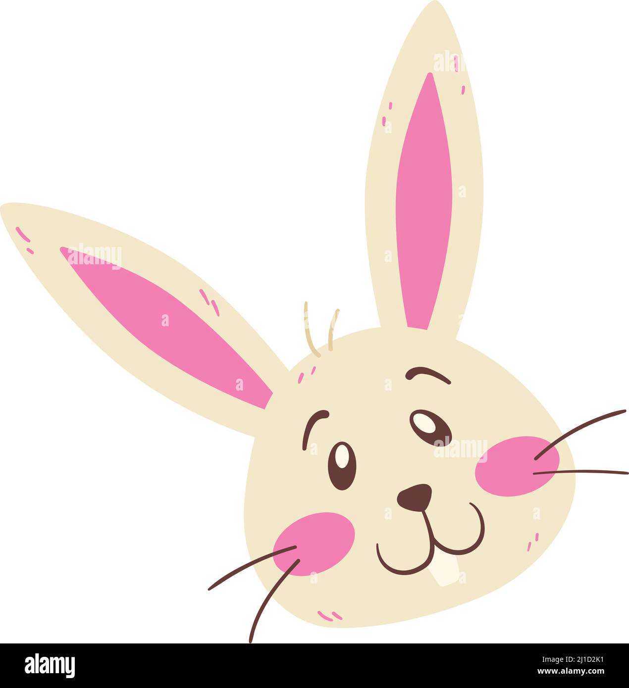 Isolated cute rabbit animal avatar Vector Stock Vector Image & Art - Alamy